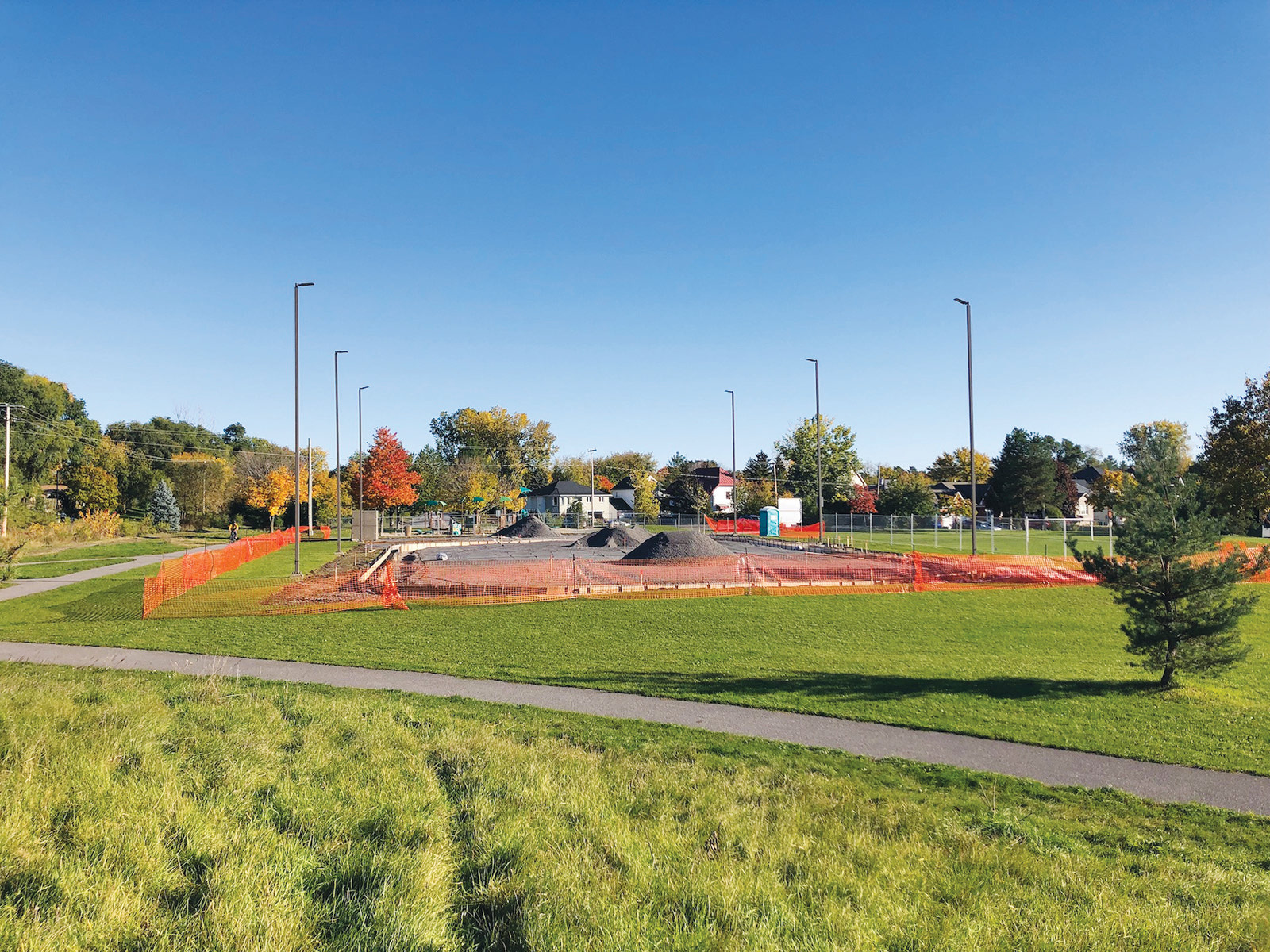 Redevelopment of Woods Park ice rink and basketball court underway
