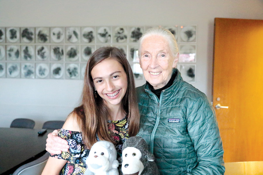 “Butterfly Girl” meets Jane Goodall