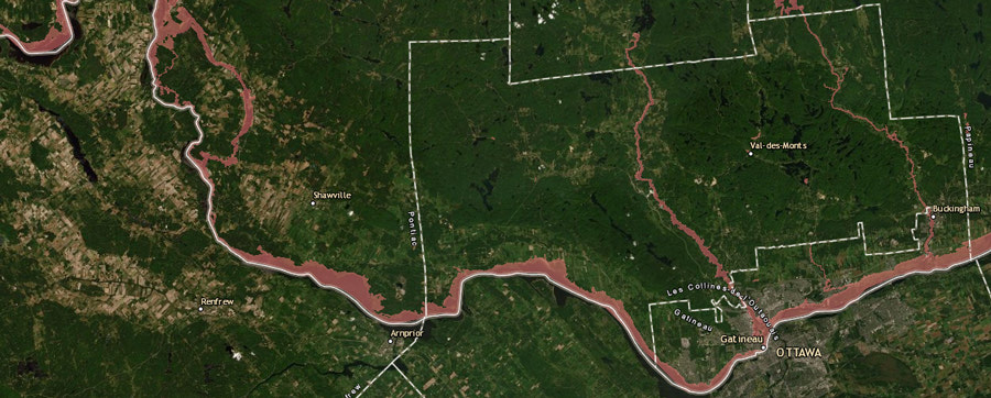 A flood map that spreads discord across the Outaouais