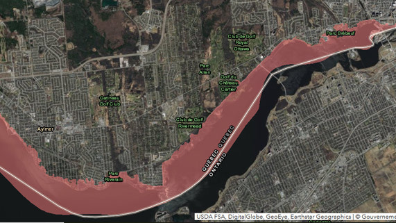 A flood map that spreads discord across the Outaouais