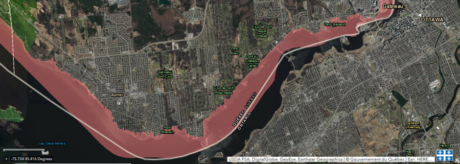 A flood map that spreads discord across the Outaouais