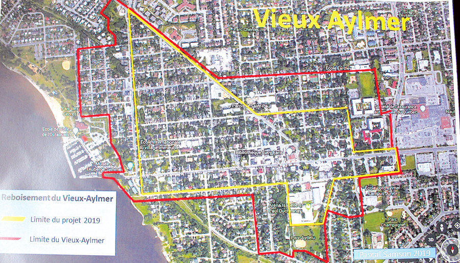 Old Aylmer is mapped, ready for more trees