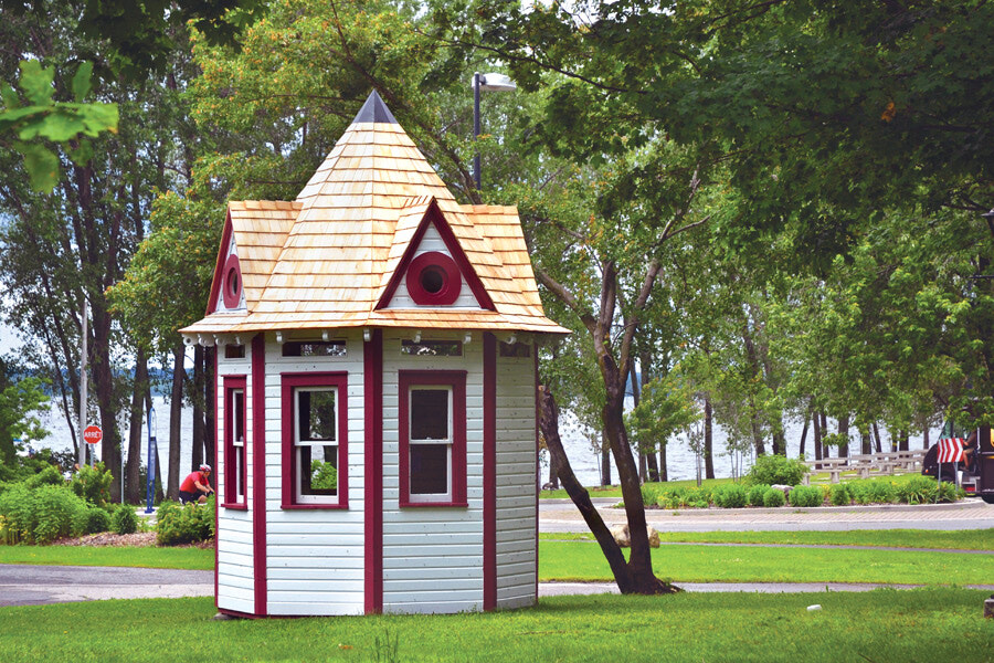 Historical ticket booth restored to glory